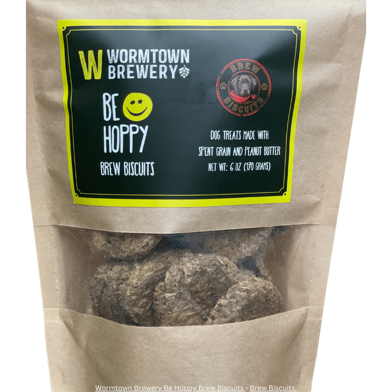 Be Hoppy IPA Brew Biscuits - Wormtown Brewery - Raw Dino
